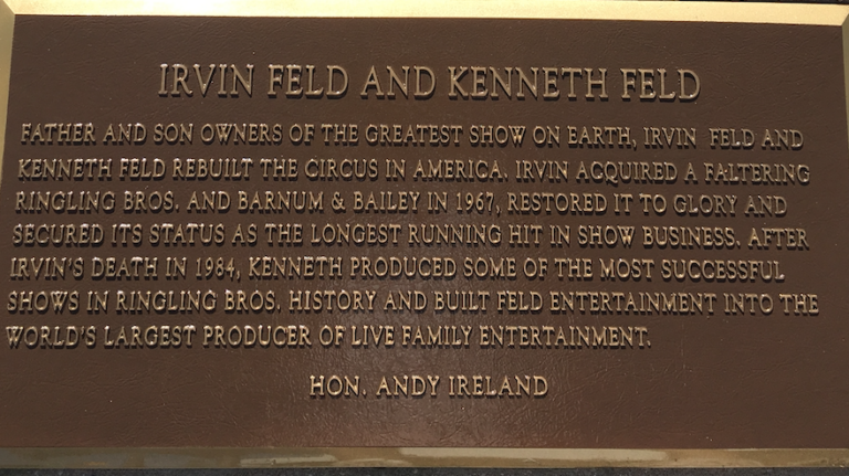 Irvin Feld and Kenneth Feld – The Circus Ring of Fame