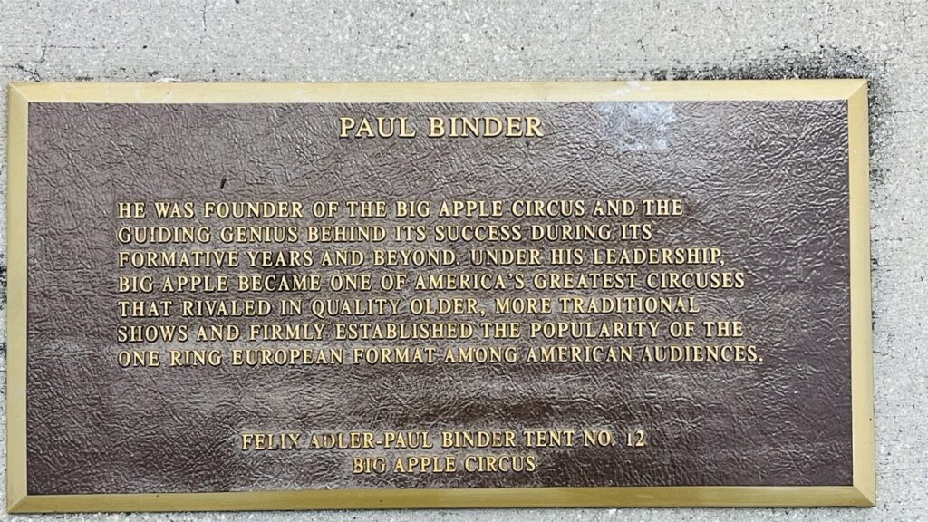 Paul Binder – The Circus Ring of Fame