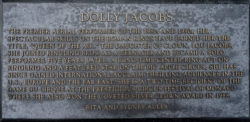 Dolly Jacobs-Reis – The Circus Ring of Fame