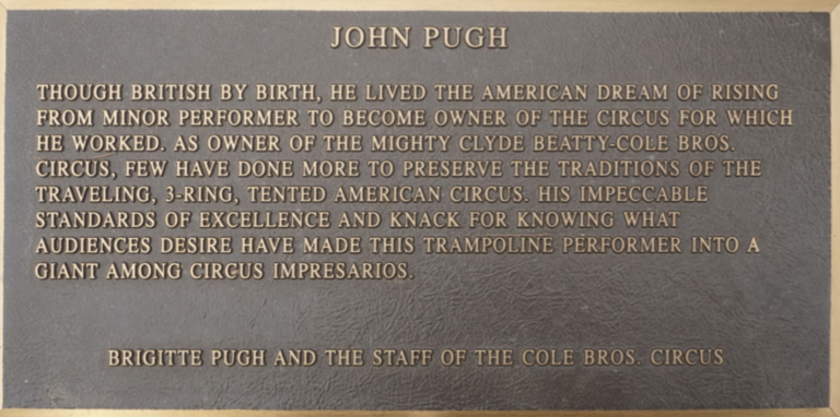 John Pugh – The Circus Ring of Fame