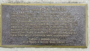 D.R. (Dory) and Isla Miller – The Circus Ring of Fame