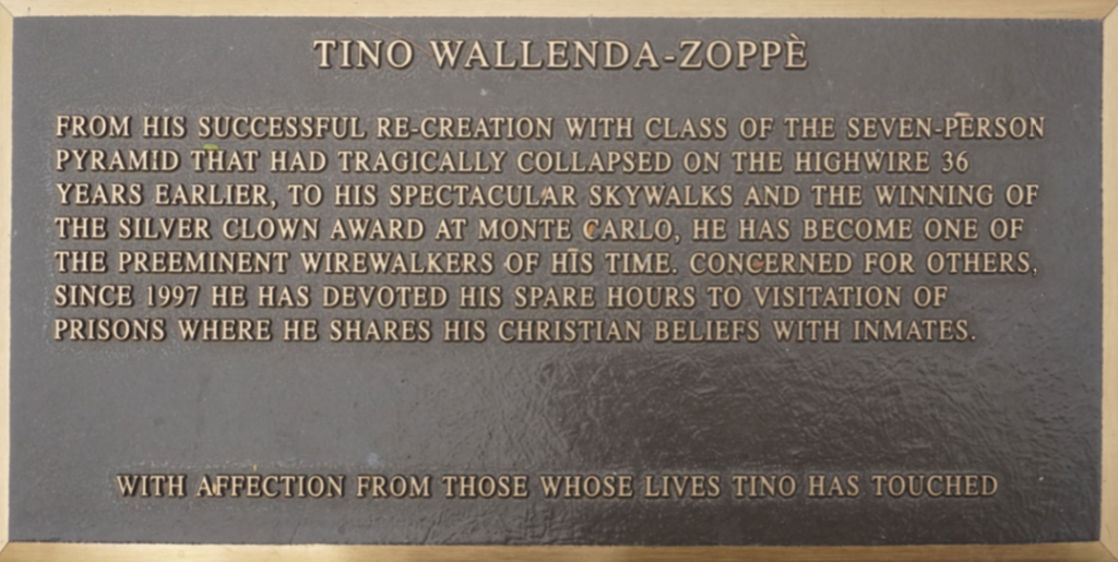 Tino Wallenda – The Circus Ring of Fame