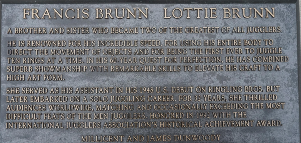 Francis and Lottie Brunn – The Circus Ring of Fame